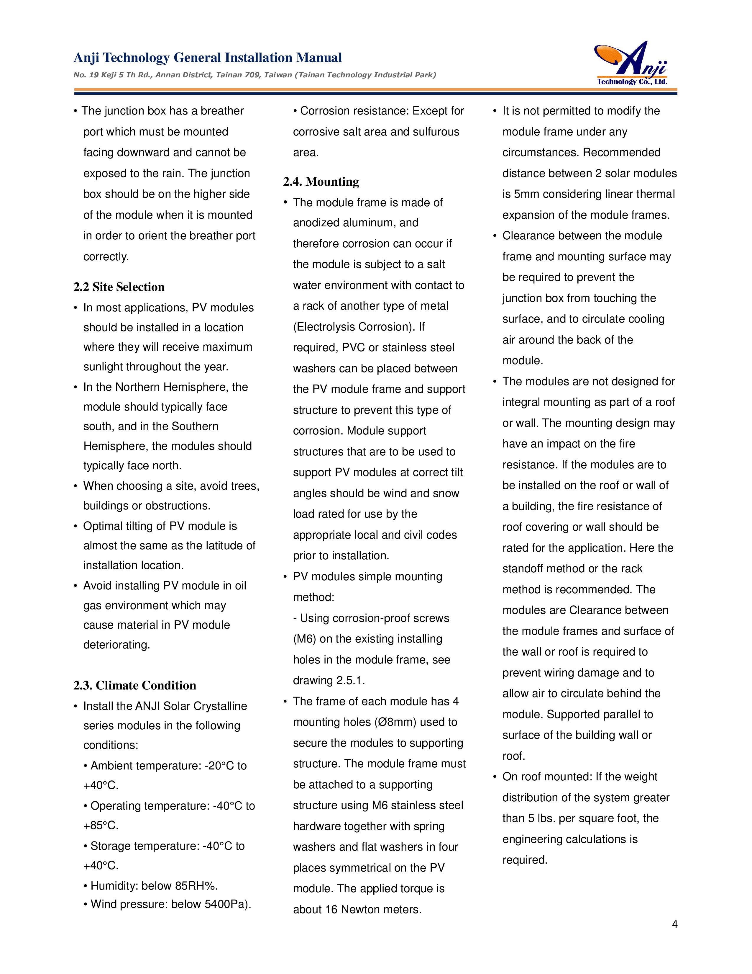 Installation Guide Content_V1.2_page_5 - ANJI TECHNOLOGY