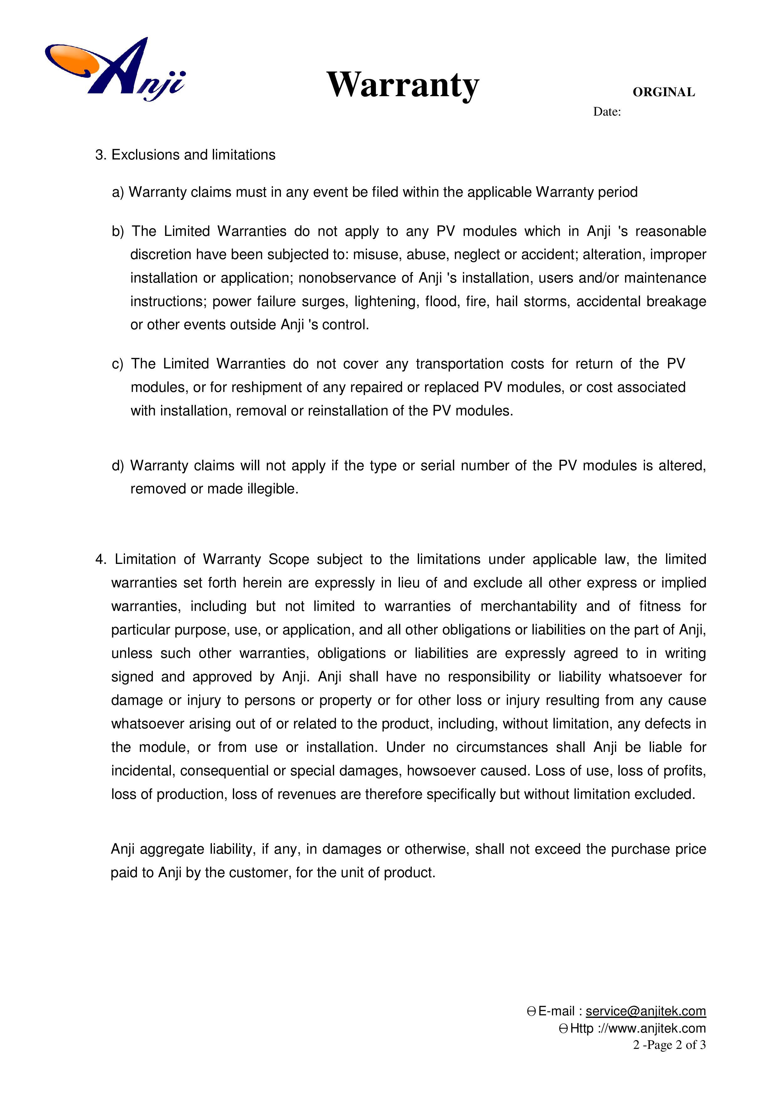 Warranty_5Y_Page_2 - ANJI TECHNOLOGY